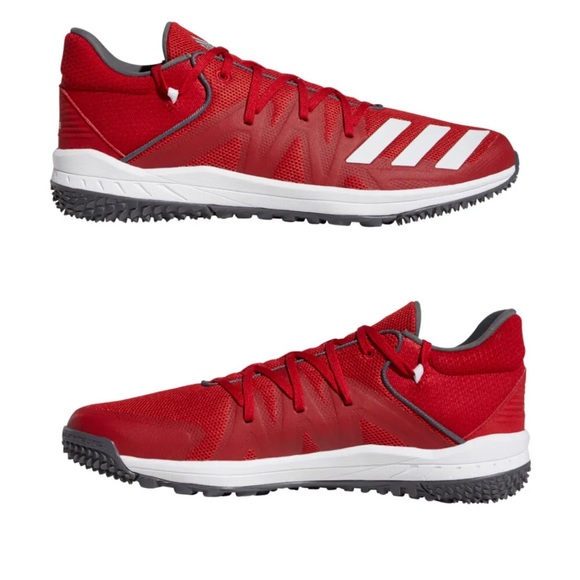 adidas | Shoes | Adidas Speed Trainer 4 Baseball Turf Shoes Red White ...